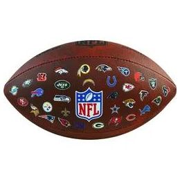 Football Wilson "NFL THROWBACK FB 32 TEAM LOGO", braun, B&auml;lle, Synthetik