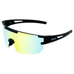 Sportbrille YEAZ "Sport-Sonnenbrille Black/Golden Green SUNSPARK", Damen, gelb, Sonnenbrillen