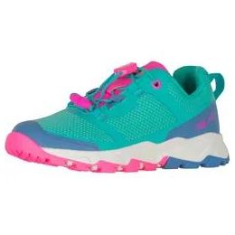 Outdoorschuh Trollkids "KIDS SANDEFJORD HIKER XT", Kinder, Gr. 28, aquamarine, cornflower, light magenta, Synthetik, Schuhe Outdoorschuh, wasserdicht