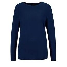 Strickpullover GOLDNER "Feinstrickshirt mit U-Boot-Ausschnitt", Damen, Gr. 40, blau (royalblau), Obermaterial: 100% Kaschmir WS., figurumspielend, U-Boot-Ausschnitt, eng Rippe, Pullover Strickpullover, keine/nicht relevant