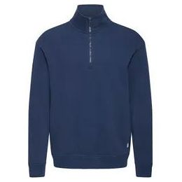 Troyer Blend "Longsweatshirt BHMBriso", Herren, Gr. L, blau (marineblaus), Obermaterial: 60% Baumwolle CO. 40% Polyester PES., Pullover Troyer