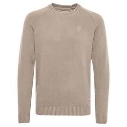 Strickfleece-Pullover INDICODE "Strickpullover IDTorin", Herren, Gr. XXL, beige (irish cream), Obermaterial: 46% Baumwolle CO recyc.. 34% Baumwolle CO. 20% Polyester PES., Pullover