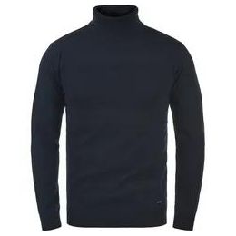 Rollkragenpullover INDICODE "Rollkragenpullover IDErnetto", Herren, Gr. S, blau (navy), Obermaterial: 80% Baumwolle CO. 20% Polyamid PA., Pullover Rollkragenpullover