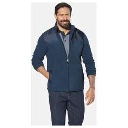 Sweatjacke Jan Vanderstorm "Fleecejacke JORVIK", Herren, Gr. 3XL, blau, Obermaterial: 100% Polyester COOLMAX PES(Coolmax)., Sweatjacken Sweatjacke