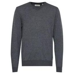 Strickfleece-Pullover Blend "Strickpullover BHBRUTON V-neck", Herren, Gr. M, schwarz, Obermaterial: 100% Polyester PES., Pullover
