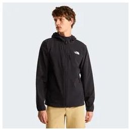 Softshelljacke The North Face "M NIMBLE HOODIE 2", Herren, Gr. M, tnf schwarz, Obermaterial: 90% Polyester, 10% Elasthan, Jacken Softshelljacke, sportlicher Stil, atmungsaktives Material, hochelastisch
