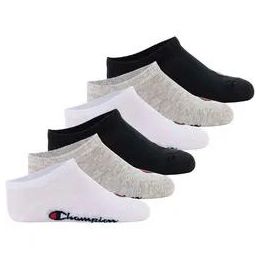 Sneakersocken Champion "Socken 6er Pack", M&auml;dchen, Gr. 31-34, bunt (schwarz, grau, wei&szlig;), Obermaterial: 71% Baumwolle CO. 22% Polyester PES. 5% Polyamid PA. 2% Elasthan EL., Socken Sneakersocken