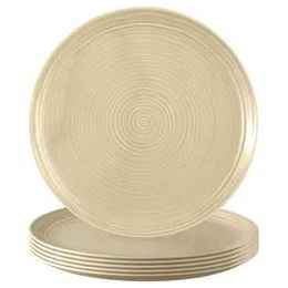 Speiseteller Seltmann Weiden "Speiseteller Terra &oslash; 27,5 cm 6er Set", beige (sandbeige), L:27,8cm, Speiseteller, Speiseteller