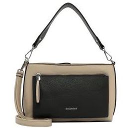 Emily & Noah Beuteltasche EMILY & NOAH "Beutel E&N Harisa", Damen, Gr. B/H/T: 27,5cm x 18cm x 10cm 0, beige (beige grau 408), Polyurethan, Taschen Beuteltasche