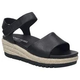 Sandale Josef Seibel "Miranda 02, schwarz", Damen, Gr. 38, schwarz, Obermaterial: 100% Rindsleder Leather cow., Schuhe Sandale