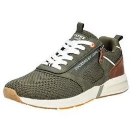 Sneaker Dockers BY GERLI "Dockers by Gerli Sneaker Lederimitat", Herren, Gr. 49, khaki, Lederimitat, Schuhe Sneaker