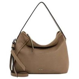 Beuteltasche SURI FREY "Beutel SFY Macy", Damen, Gr. B/H/T: 40cm x 28cm x 12cm 0, grau (taupe 900), Polyurethan, Taschen Beuteltasche