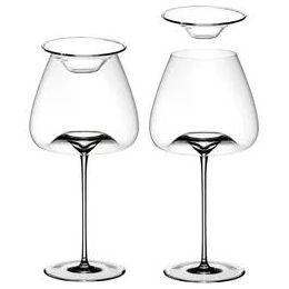 Rotweinglas ZIEHER "Weingl&auml;ser + Deckel Vision Balanced 850 ml 2er Set transparent", bunt (transparent), 2 tlg., Glas, Trinkgef&auml;&szlig;e, Rotweinglas