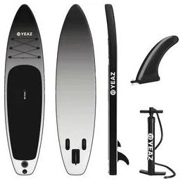Inflatable SUP-Board YEAZ "SUP Board BLACK SANDS BEACH - EXOTRACE PRO -", grau, Wassersportboards