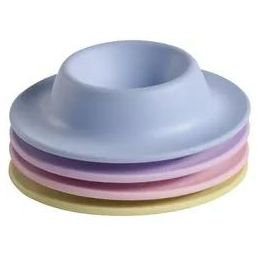 Eierbecher APS "EGGY, Set, 4-tlg, hochwertiges Melamin", gelb, blau, rosa, lila, H:2cm &Oslash;:8,5cm, Kunststoff, Eierbecher, Becher, Eierhalter, Eibecher