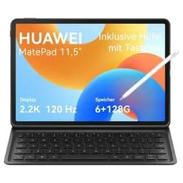Huawei Tablet "MatePad 11.5" 2024 6+128GB", Energieeffizienz: G (A-G), grau, 128 GB, ohne eSIM, Tablets_EBookReader, Lautst&auml;rkeregler