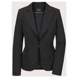 Madeleine Mode Jackenblazer MADELEINE "Blazer Kurzer Sch&ouml;&szlig;chen-Blazer", Damen, Gr. 40, schwarz, Obermaterial: 73% Polyester PES. 23% Viskose CV. 4% Elasthan EL., Modern, normal, Blazer