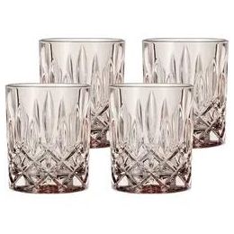 Whiskyglas Nachtmann "Whiskybecher Noblesse Fresh 295 ml 4er Set", grau (taupe), 4 tlg., Glas, Trinkgef&auml;&szlig;e, Whiskyglas