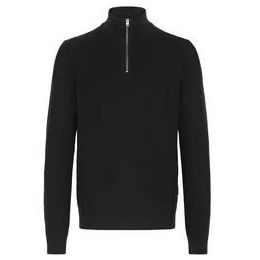Troyer Casual Friday "Troyer CFNOAR", Herren, Gr. L, schwarz (schwarz beauty), Obermaterial: 100% Baumwolle CO., Pullover Troyer