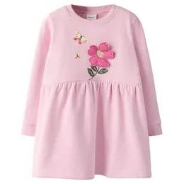 Sweatkleid name it "NMFDRIVA LS SWEAT DRESS UNB", M&auml;dchen, Gr. 128, N-Gr, pirouette, Sweatware, Obermaterial: 100% Baumwolle, bedruckt, unifarben, figurumspielend, Rundhals, Kleider Sweatkleid, mit hochwertigem Frontmotiv in 3D-Optik