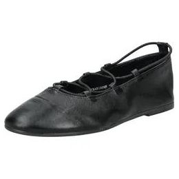 Ballerina Steve Madden "Steve Madden Ballerinas Leder", Damen, Gr. 39, schwarz, Leder, Schuhe Ballerina