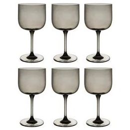 Villeroy & Boch Weinglas "Weingl&auml;ser Like Glass 270 ml 6er Set", grau (smoke), 6 tlg., Glas, LIKE. BY VILLEROY & BOCH, Trinkgef&auml;&szlig;e, Weinglas