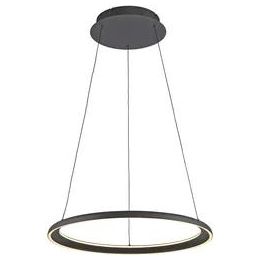 Sch&ouml;ner Wohnen LED Pendelleuchte "QUILLO", schwarz, 1, &Oslash; 60cm H: 70cm, 1 Stk., SCH&Ouml;NER WOHNEN-KOLLEKTION, Leuchten, SCH&Ouml;NER WOHNEN Kollektion, SimplyDim, Memoryfunktion, Comfort-Lift, LED Pendelleuchte