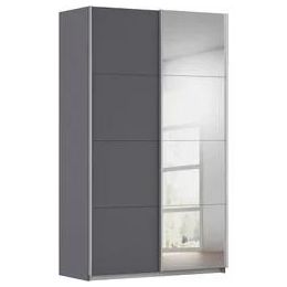 Schwebet&uuml;renschrank Rauch "Kleiderschrank Schrank Garderobe Schlafzimmerschrank CORTONA", graumetallic, B:136cm H:229cm T:62cm, Holzwerkstoff, Schr&auml;nke, Schwebet&uuml;renschrank, in 3 Ausstattungen BASIC/CLASSIC/PREMIUM (SOFT-CLOSE) MADE IN GERMANY