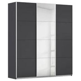 Schwebet&uuml;renschrank Rauch "Kleiderschrank Schrank Garderobe Schlafzimmerschrank CORTONA", graumetallic, B:203cm H:229cm T:62cm, Holzwerkstoff, Schr&auml;nke, Schwebet&uuml;renschrank, in 3 Ausstattungen BASIC/CLASSIC/PREMIUM (SOFT-CLOSE) MADE IN GERMANY