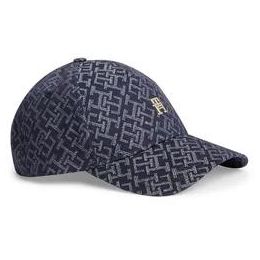Baseball Cap Tommy Hilfiger "MONOGRAM", Herren, space blau, Web, Baumwolle, gemustert, Caps, Regular fit mit festem Schirm