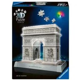 3D-Puzzle Ravensburger "Iconics: Triumphbogen Paris - mit Licht", bunt, Puzzles, KinderB:26,9cm H:23,9cm T:16,9cm, Kunststoff, beleuchtet, Made in Europe, B:26,9cm H:23,9cm T:16,9cm