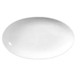 Servierplatte Seltmann Weiden "Servierplatte Rondo/Liane 24 x 14,5 cm wei&szlig;", wei&szlig;, Porzellan, Servierplatten, Servierplatte
