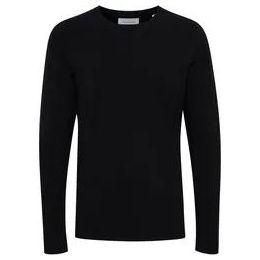 Langarmshirt Casual Friday "Langarmshirt CFTheo", Herren, Gr. XL, schwarz (anthrazit schwarz), Obermaterial: 95% Baumwolle CO. 5% Elasthan EL., Shirts Langarmshirt