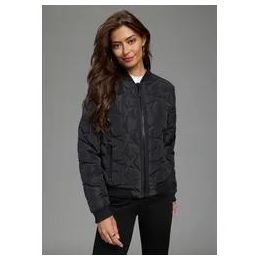 Blouson Bruno Banani, Damen, Gr. 40, schwarz, Web, Obermaterial: 100% Polyester. Futter: 100% Polyester. Wattierung: 100% Polyester, unifarben, Jacken Blouson, mit durchgehendem Rei&szlig;verschluss, mit Rei&szlig;verschlusstaschen