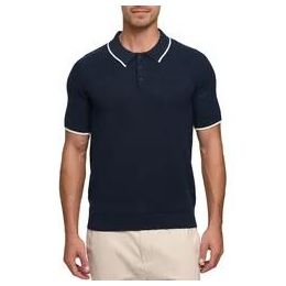 Poloshirt INDICODE "INNomi Polo", Herren, Gr. S, sky captain, Strick, Obermaterial: 100% Baumwolle, unifarben, regular fit, Shirts