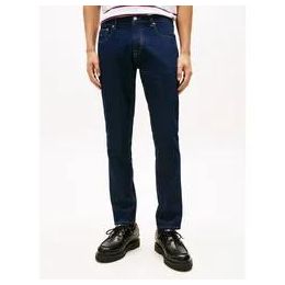 Tommy Hilfiger Slim-fit-Jeans TOMMY JEANS "Scanton", Herren, Gr. 33, L&auml;nge 34, denim schwarz, Denim/Jeans, Obermaterial: 99% Baumwolle, 1% Elasthan, unifarben, slim fit lang, Jeans Slim-fit-Jeans, Slim Fit