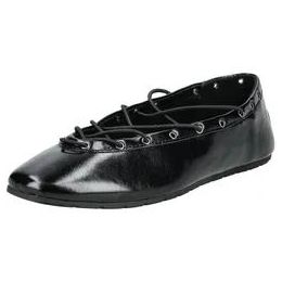 Ballerina Steve Madden "Steve Madden Ballerinas Lederimitat", Damen, Gr. 41, schwarz lack, Lederimitat, Schuhe Ballerina