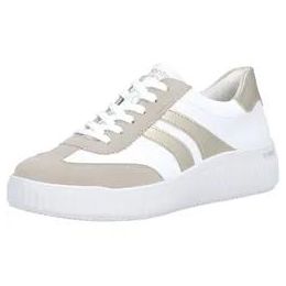 Sneaker Remonte "Remonte Sneaker Leder", Herren, Gr. 41, wei&szlig;, beige, Leder, Schuhe Sneaker