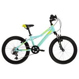 Kinderfahrrad KROSS "20" Kinder-MTB Lea Mini 2.0 6 G&auml;nge 2026" Gr. 28, blau, schwarz, Fahrr&auml;der, Kinder, 28cm, 20 Zoll (50,80cm) hinten: 20 Zoll (50,80cm)