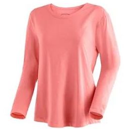Langarmshirt Maier Sports "Long Sleeve Jersey W", Damen, Gr. XL, perlrosa, 50% Baumwolle, 50% Polyester, Rundhals, Shirts Langarmshirt