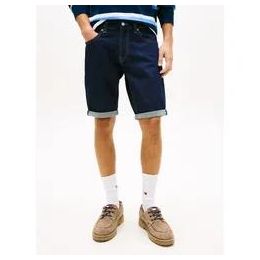 Tommy Hilfiger Shorts TOMMY JEANS "RONNIE", Herren, Gr. 30, N-Gr, denim schwarz, Denim/Jeans, Obermaterial: 99% Baumwolle, 1% Elasthan, unifarben, regular fit kurz, Hosen Shorts, Regular fit mit praktischen Taschen