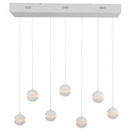 Sch&ouml;ner Wohnen LED Pendelleuchte "LINI", wei&szlig;, 7, H: 22cm, 1 Stk., SCH&Ouml;NER WOHNEN-KOLLEKTION, Leuchten, SCH&Ouml;NER WOHNEN Kollektion, 3-Stufen Dimmer, Comfort-Lift, LED Pendelleuchte