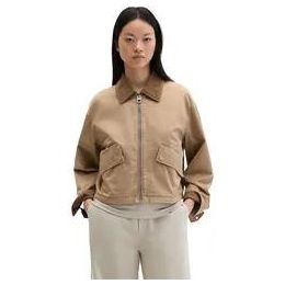 Marc O'Polo Outdoorjacke MARC O'POLO "aus Organic Cotton-Twill", Damen, Gr. 42, earthy taupe, Obermaterial: 100% Baumwolle; Futter: 100% Baumwolle, unifarben, regular fit, normaler Saum, Jacken Outdoorjacke