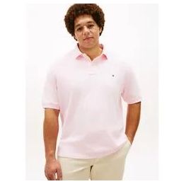 Tommy Hilfiger Big & Tall Poloshirt "1985 - REGULAR", Herren, Gr. 4XL, pink, Jersey, Obermaterial: 96% Baumwolle, 4% Elasthan, TOMMY HILFIGER BIG & TALL, unifarben, regular fit h&uuml;ftlang, Rundhals, eingesetzt Flachstrickb&uuml;ndchen, Shirts, elastisch, Regular Fit f&uuml;r gro&szlig;e Gr&ouml;&szlig;en