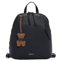 Rucksack Tamaris "Rucksack TAS Katrina", Damen, Gr. B/H/T: 27cm x 29cm x 13cm, blau (blau 500), Obermaterial: 60% Polyurethan PU. 40% Polyester PES., Rucks&auml;cke Rucksack