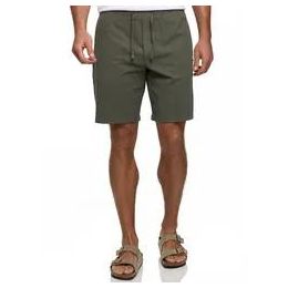 Shorts INDICODE "INMinolus", Herren, Gr. M, N-Gr, army, Web, Obermaterial: 100% Baumwolle, unifarben, regular fit, Hosen Shorts