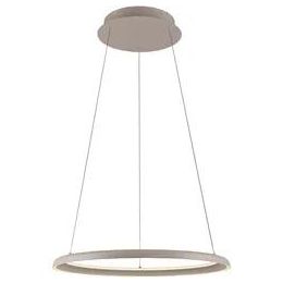 Sch&ouml;ner Wohnen LED Pendelleuchte "QUILLO", sandbrise, 1, &Oslash; 60cm H: 70cm, 1 Stk., SCH&Ouml;NER WOHNEN-KOLLEKTION, Leuchten, SCH&Ouml;NER WOHNEN Kollektion, SimplyDim, Memoryfunktion, Comfort-Lift, LED Pendelleuchte