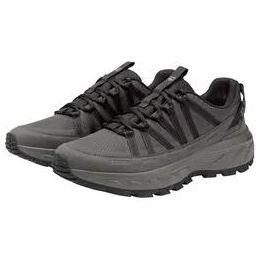 Wanderschuh Jack Wolfskin "WILD HIKE TEXAPORE LOW M", Herren, Gr. 46, schwarz, phantom, Synthetik, Schuhe Wanderschuh, wasserdicht, Trekkingschuh