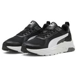 Sneaker Puma "Trinity 2 LT Sneakers Jugendliche", Damen, Gr. 38,5, schwarz, wei&szlig; cool schwarz gray, Obermaterial: Synthetik, Textil. Futter: Textil. Innensohle: Textil. Laufsohle: Synthetik, Gummi, Schuhe Sneaker