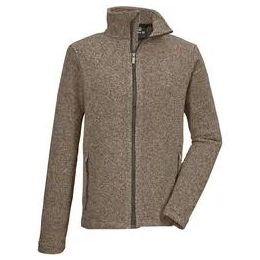 Fleecejacke "GS 4 MN KNTFLC JCKT", Herren, Gr. XL, sand, Obermaterial: 53% Polyester, 47% Viskose, G.I.G.A. DX BY KILLTEC, Jacken Fleecejacke, Strickfleecejacke, Melange-Optik, Zipper-Taschen, Kinnschutz